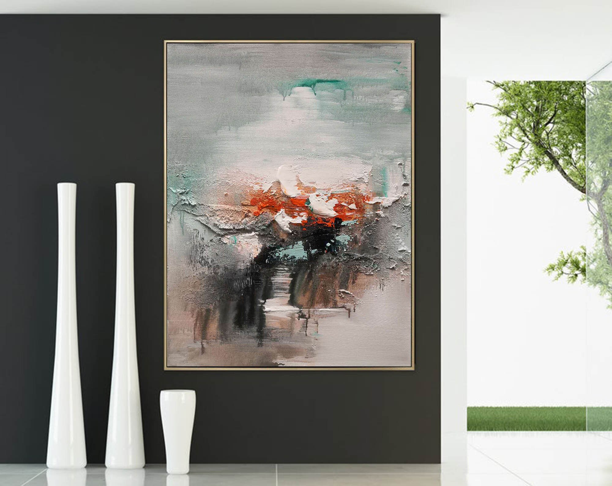 Extra Large Wall Art Abstract Textured Wall Art Modern | Etsy