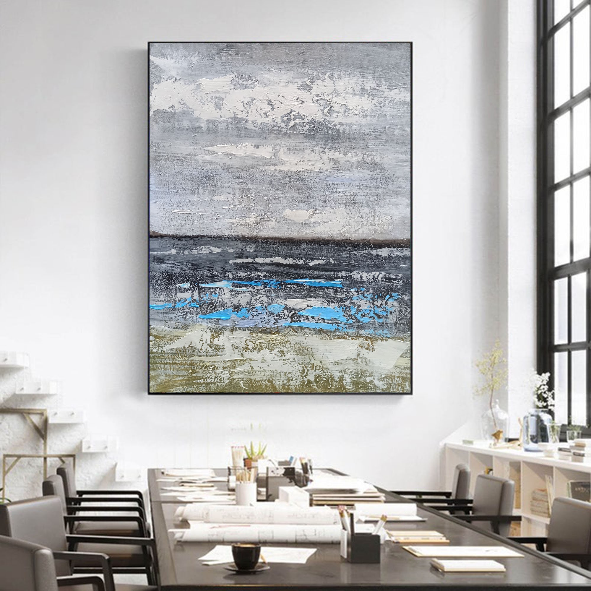 Modern abstract art paintings extra large wall art on canvas | Etsy