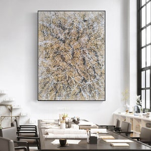Very Large Abstract Painting on Canvas, Modern Abstract Painting ...