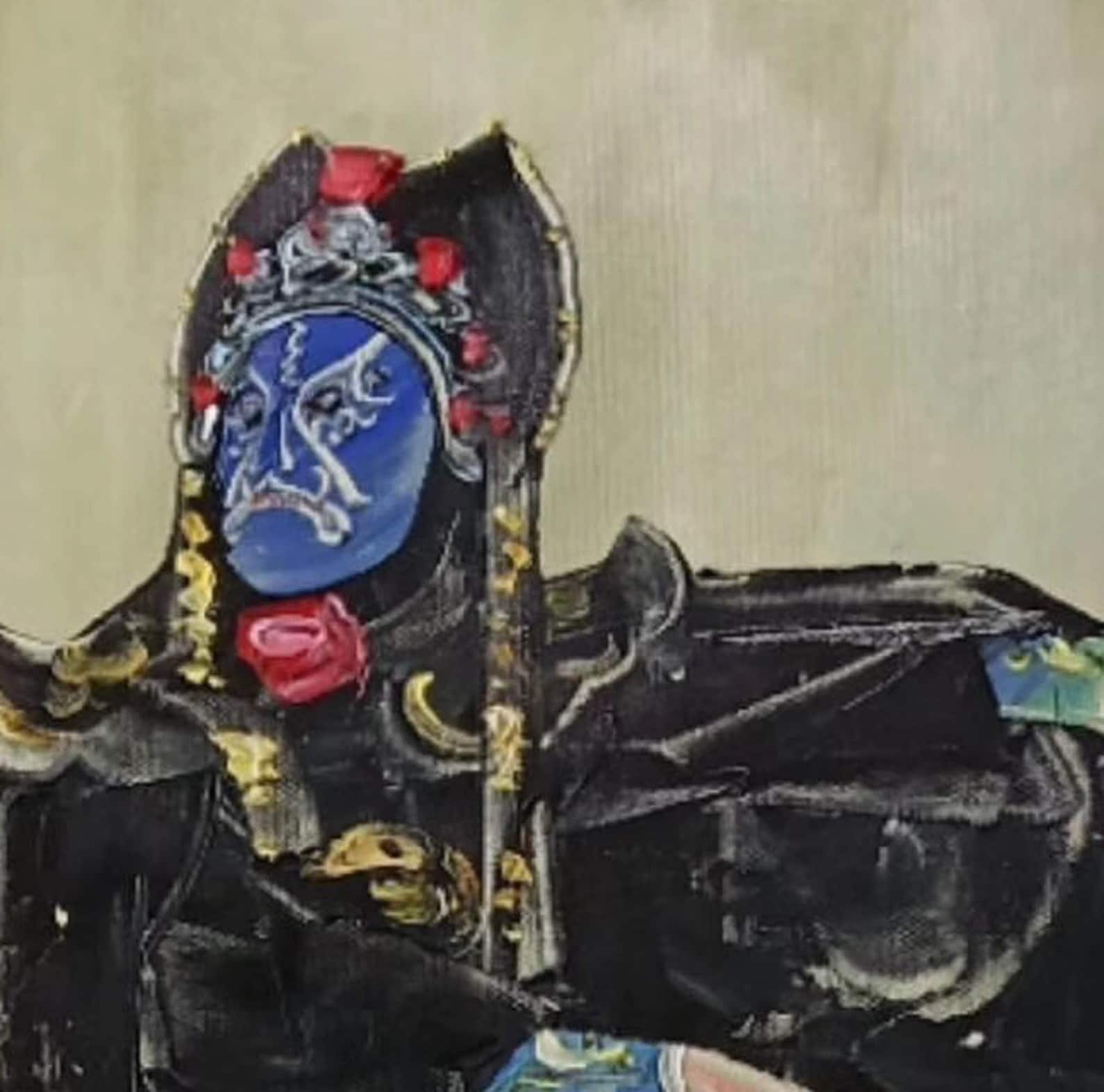 Chinese Opera Oil Painting impasto Oil on Canvas Heavy - Etsy