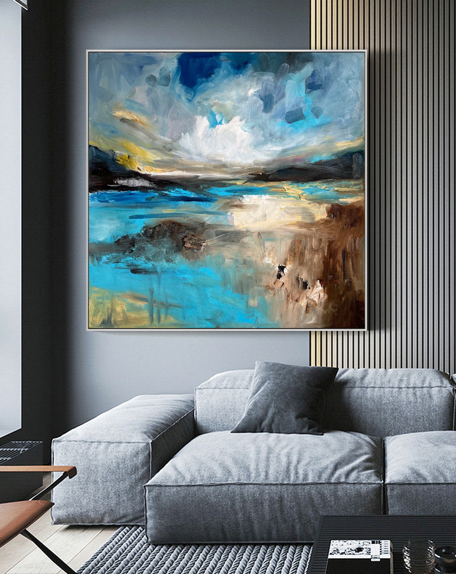 Original Paintings on Canvas Large Canvas Wall Art Landscape Painting ...