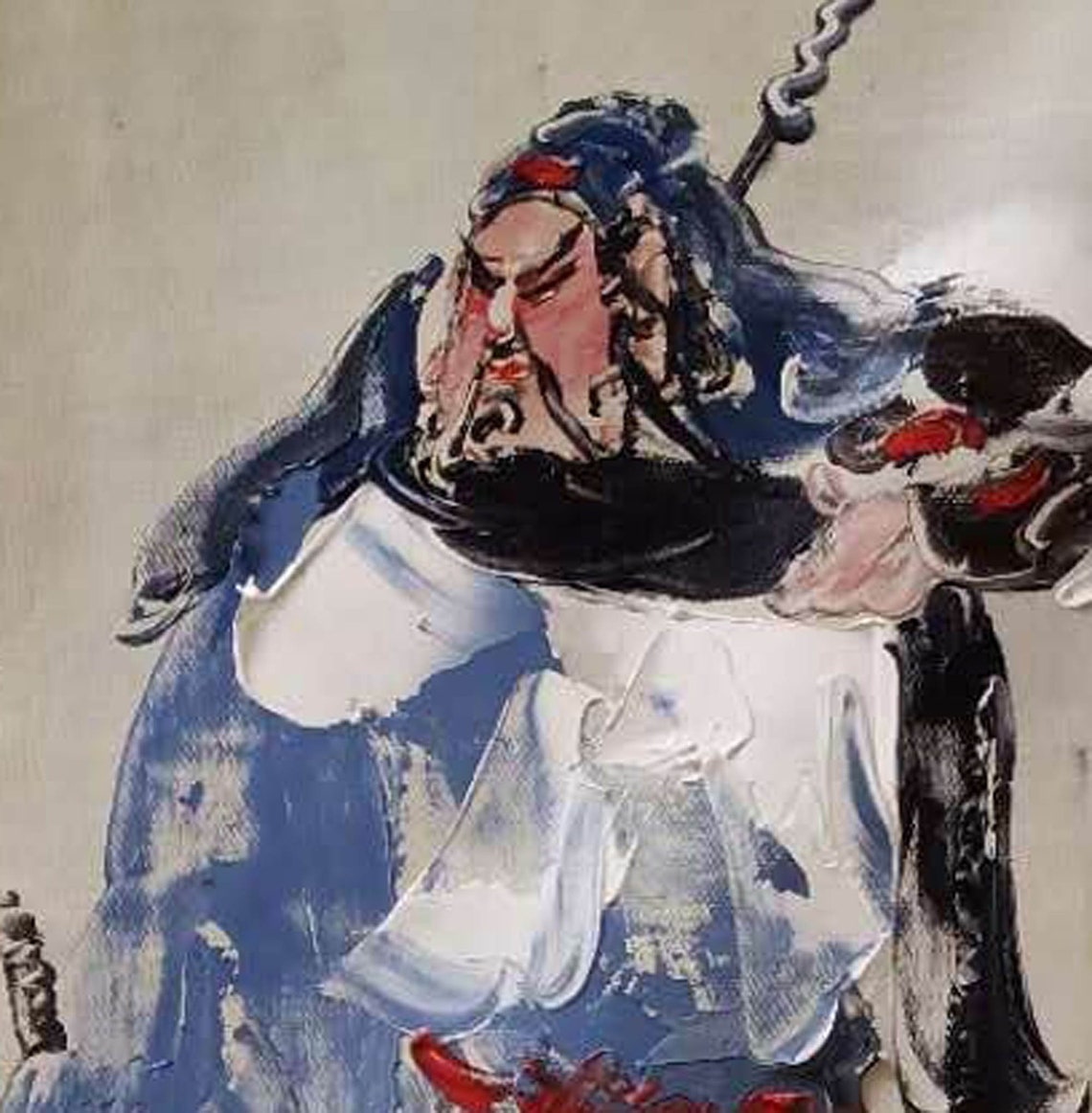 Asian Style Painting, Guan Yu Oil Painting, Operas Oil Painting ...