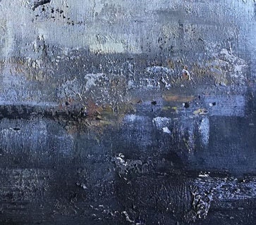 Dark Blue Painting Original Abstract Painting on Canvas Large Abstract ...