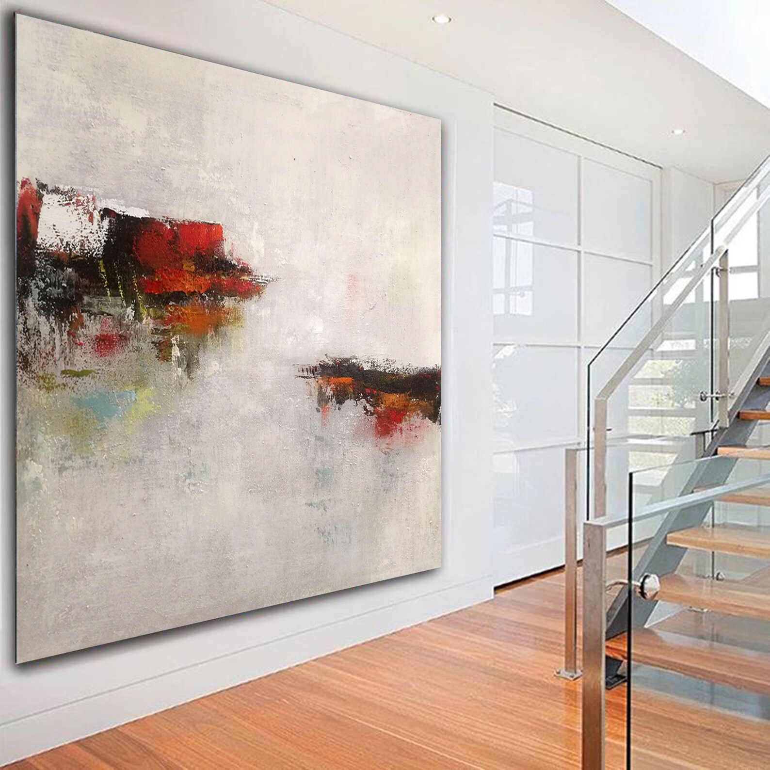 Large Wall Art Abstract Modern Abstract Painting on Canvas - Etsy