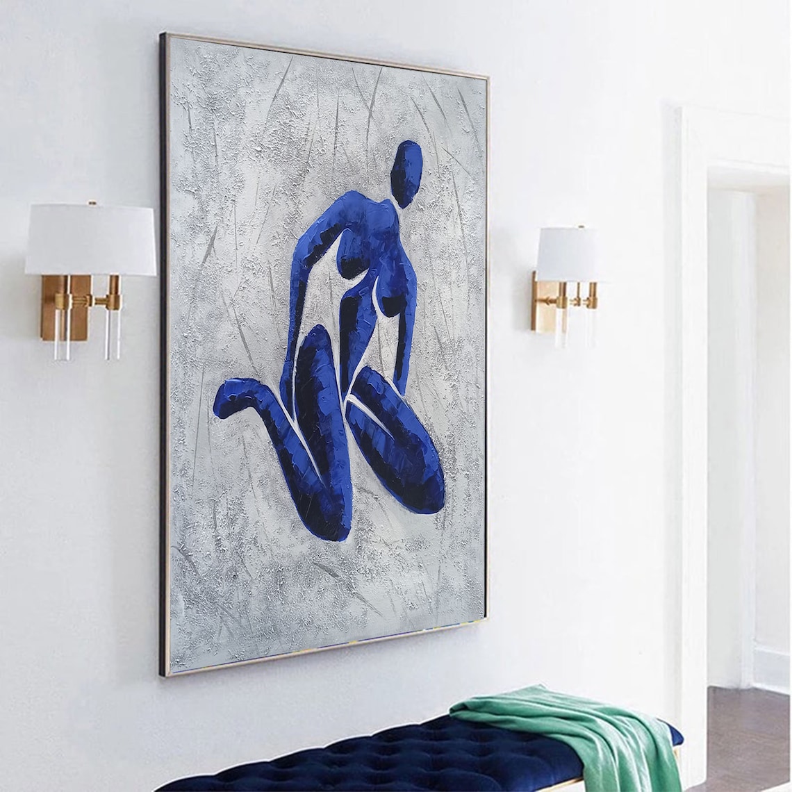 Extra Large Wall Art Modern Abstract Canvas Art Large - Etsy