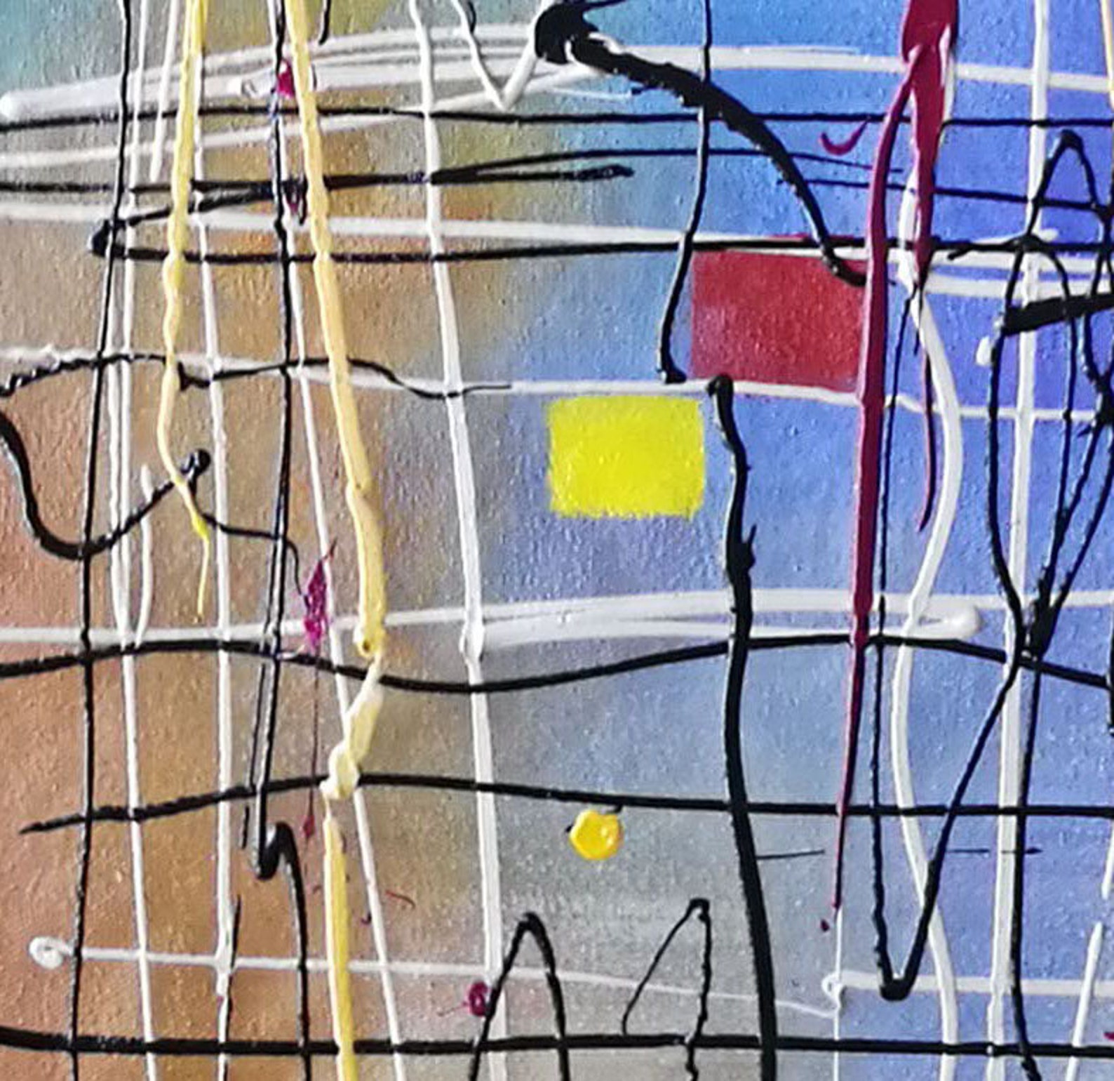 Colorful Abstract Painting, Large Painting on Canvas Original, Modern ...