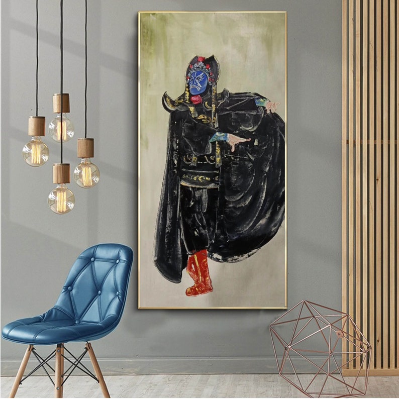 Chinese Opera Oil Painting impasto Oil on Canvas Heavy - Etsy