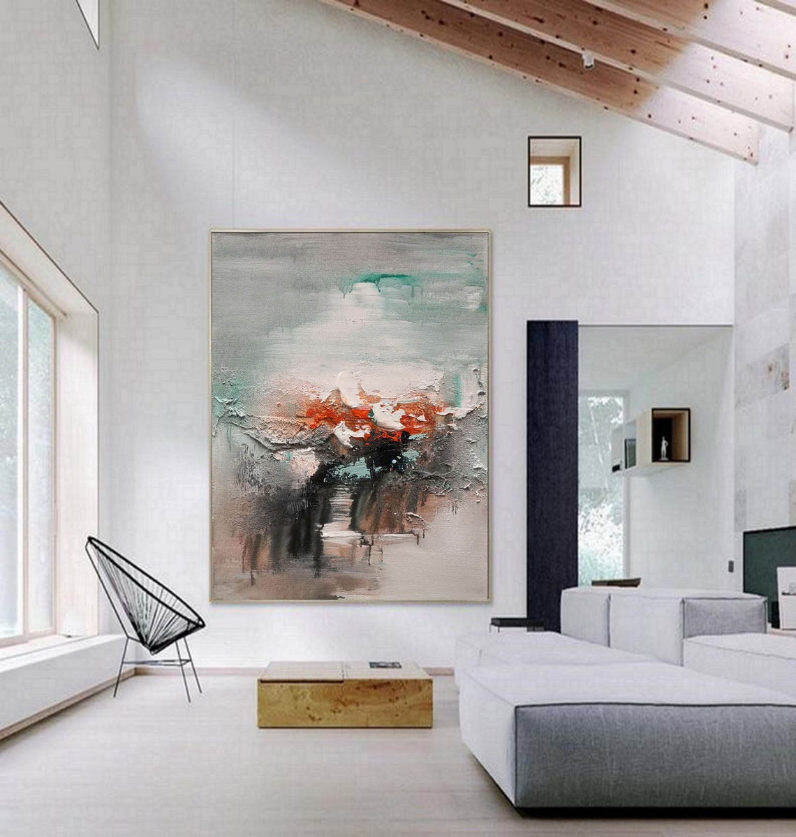 Extra Large Wall Art Abstract Textured Wall Art Modern | Etsy