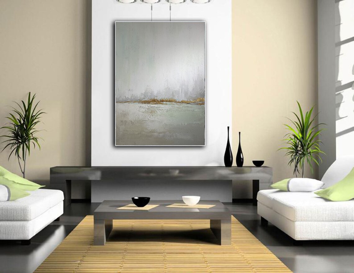 Extra Large Wall Art Abstract, Landscape Painting Abstract, Modern ...