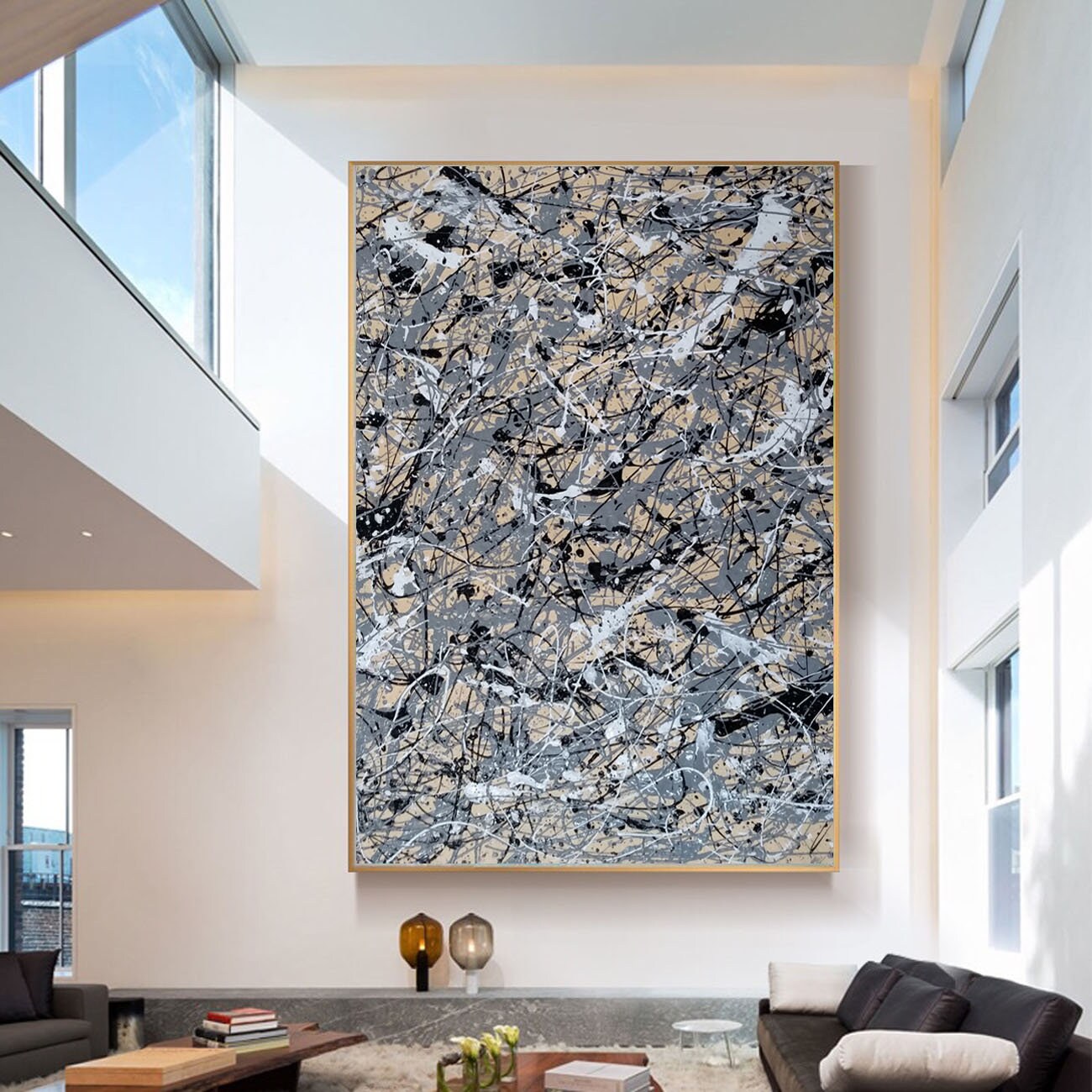 Large Abstract Canvas Art, Oversized Wall Art Canvas, Large Canvas ...