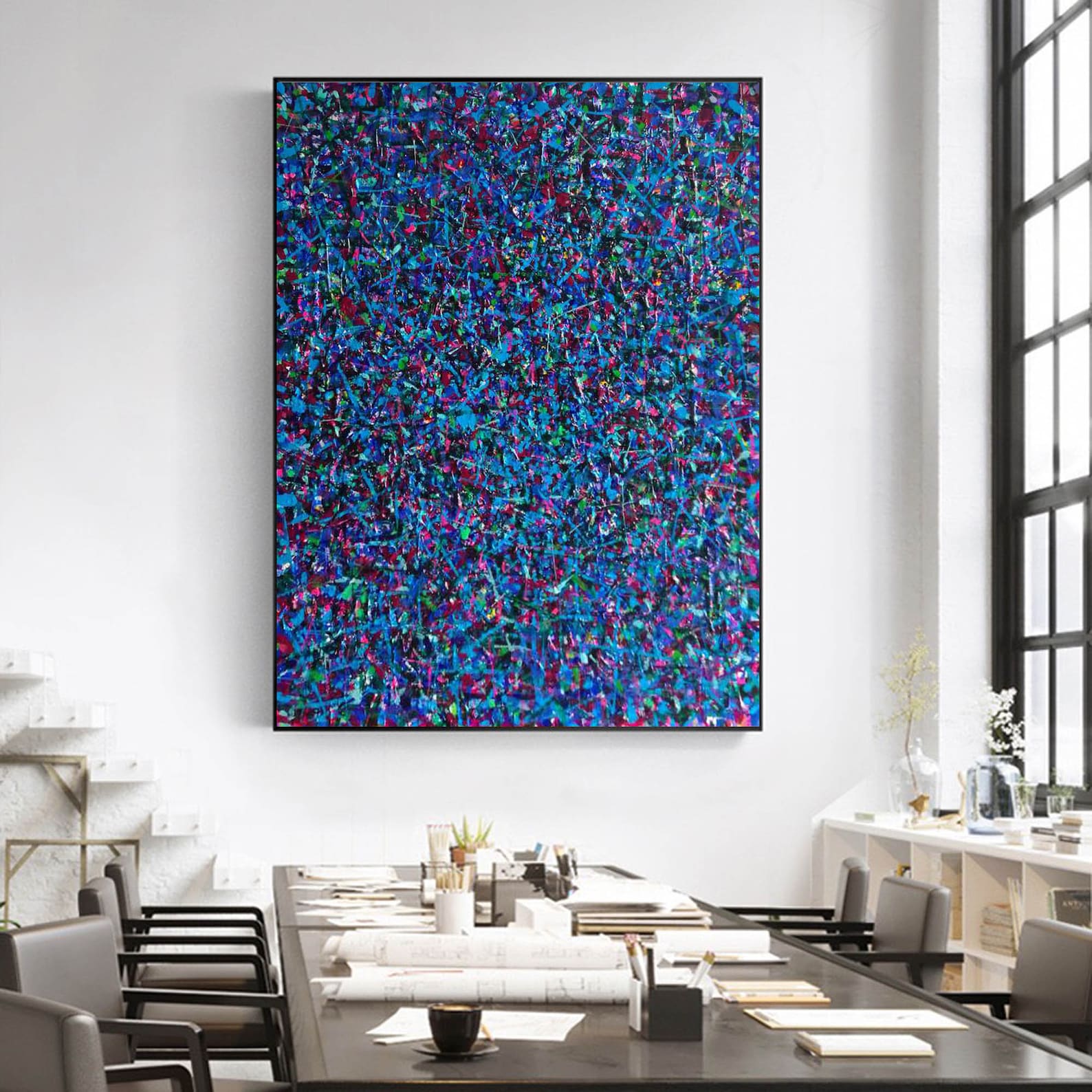 Large Abstract Painting Abstract Canvas Wall Art Extra - Etsy