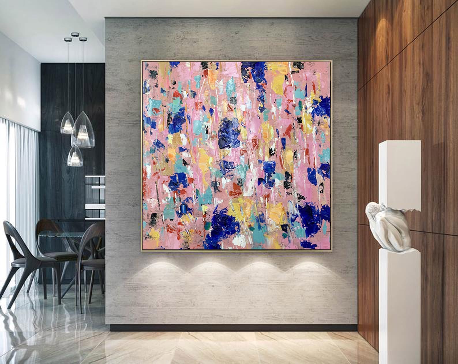 Colorful Abstract Painting Extra Large Wall Art Abstract - Etsy