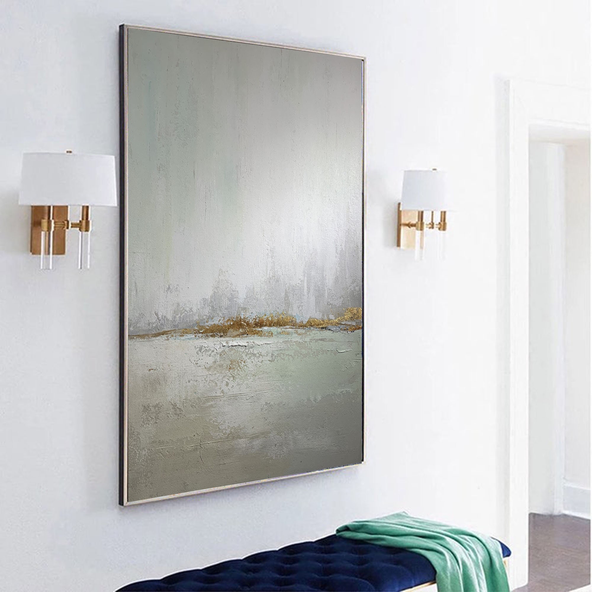 Extra Large Wall Art Abstract, Landscape Painting Abstract, Modern ...