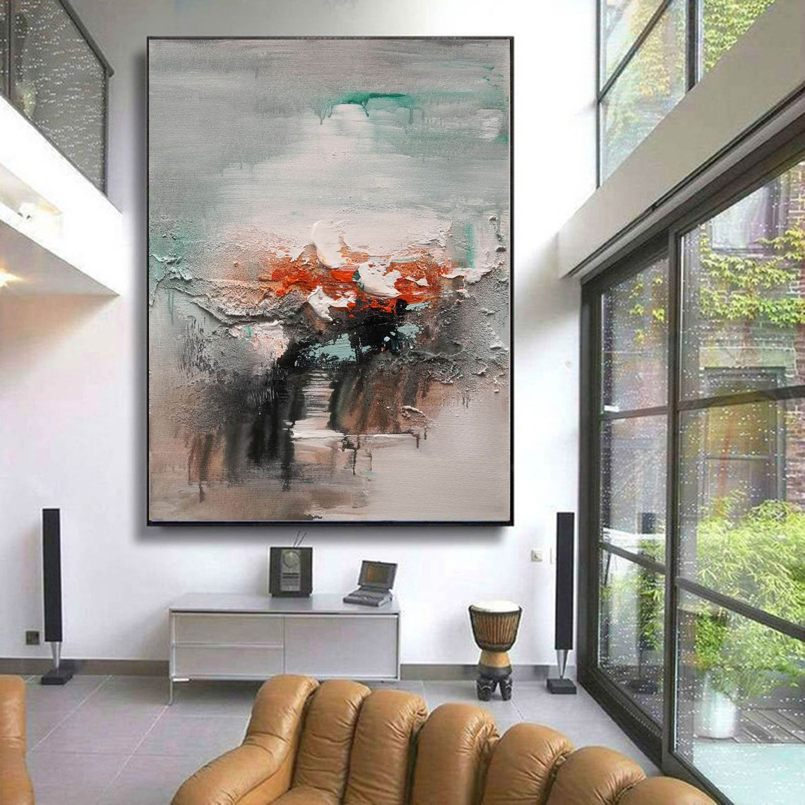 Extra Large Wall Art Abstract Textured Wall Art Modern | Etsy