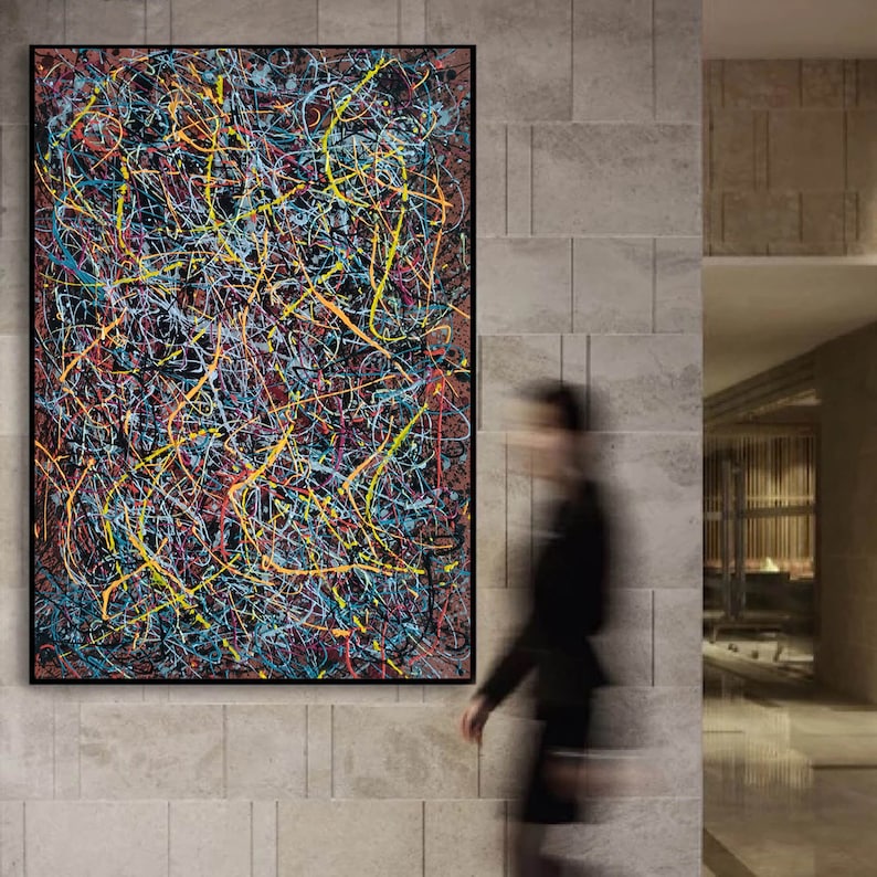 Large Abstract Wall Art Original Oversized Canvas Art Extra - Etsy