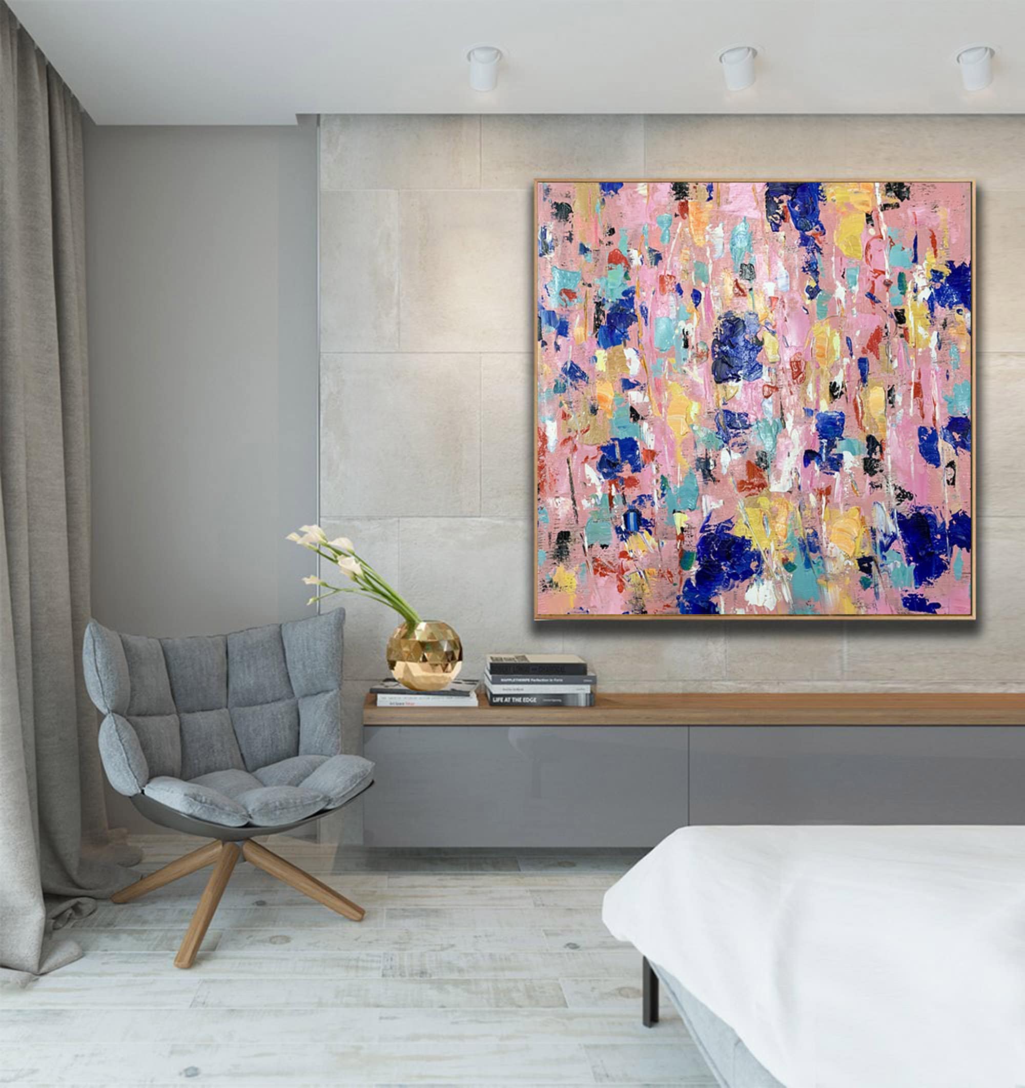 Colorful Abstract Painting Extra Large Wall Art Abstract - Etsy