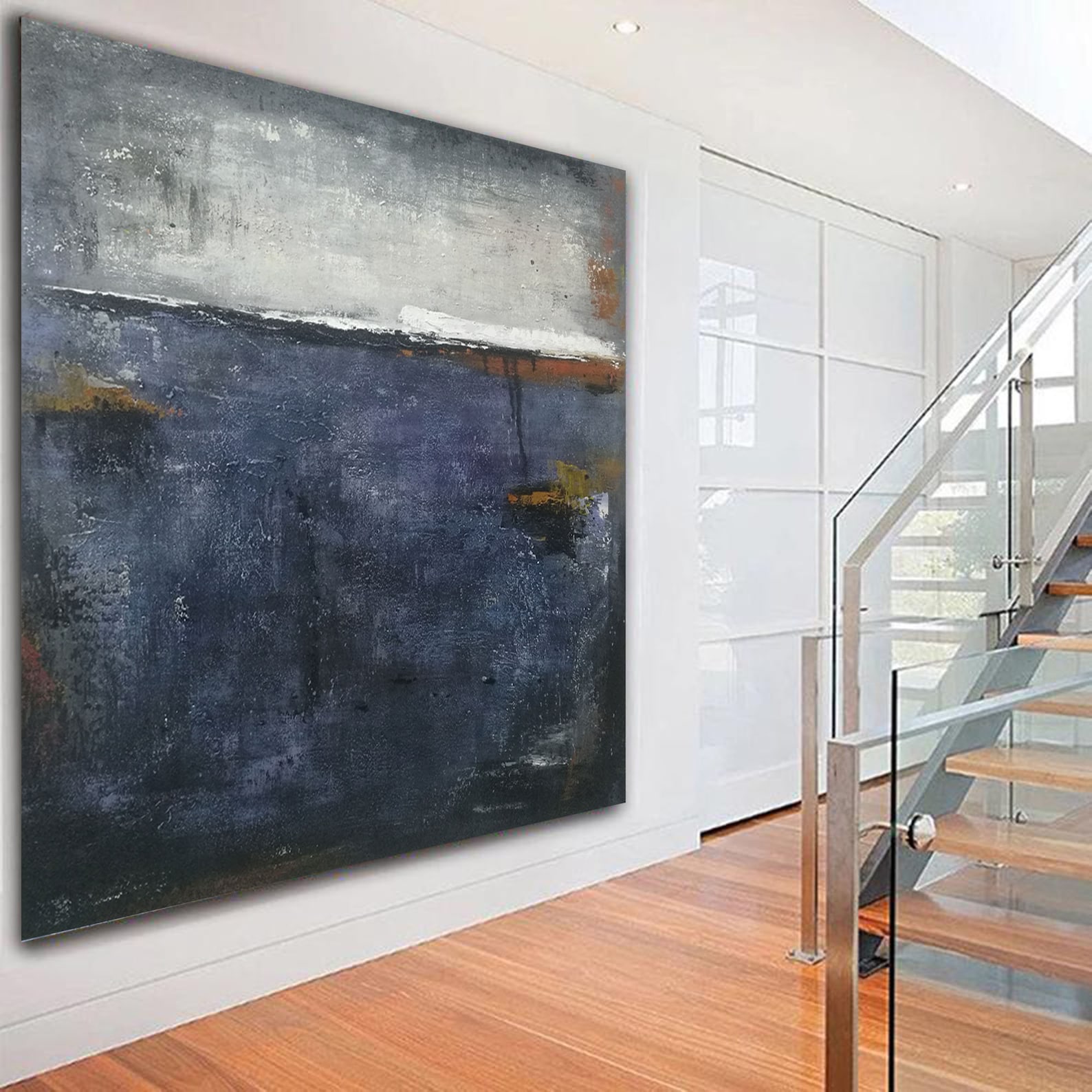 Large Abstract Painting Large Wall Art Abstract Modern - Etsy