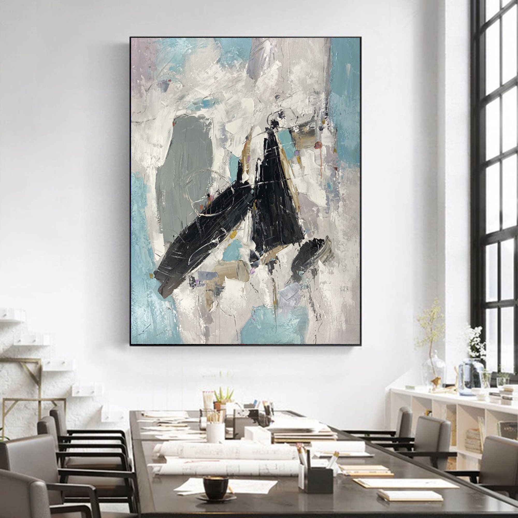 Extra Large Wall Art Abstract Painting, Textured Wall Art Painting ...