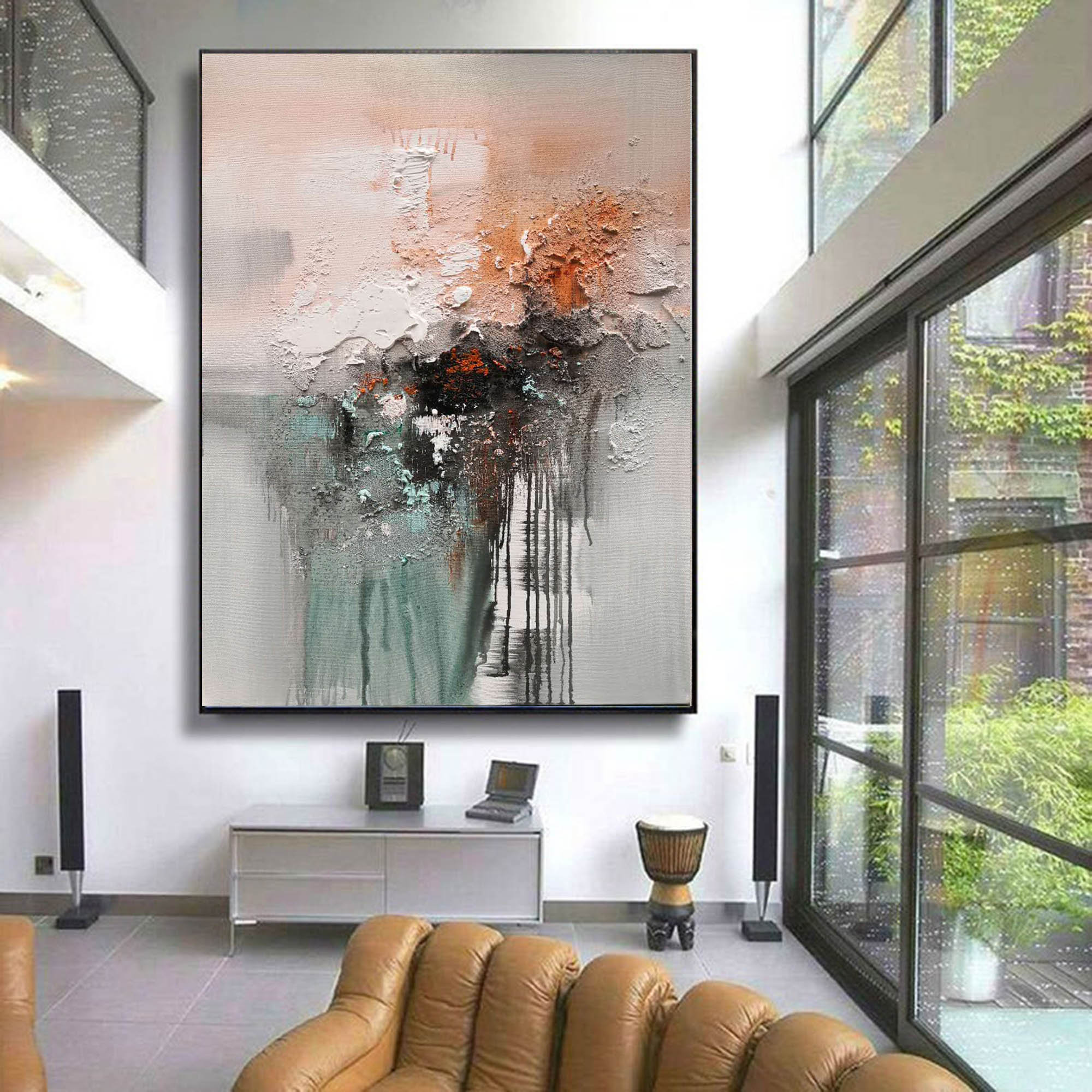 Large Acrylic Painting Extra Large Abstract Wall Art Modern - Etsy