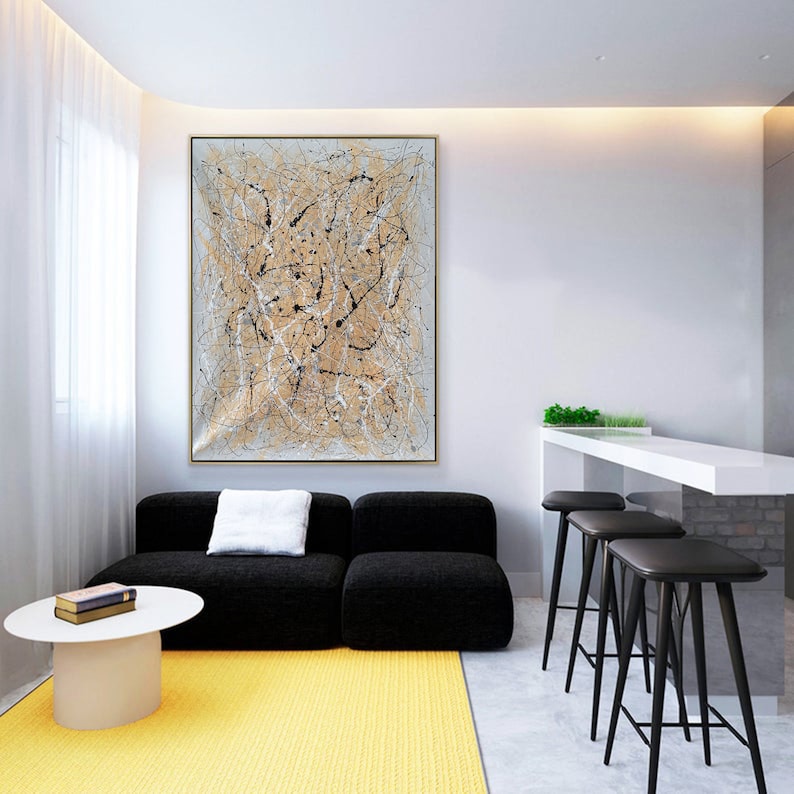 Extra Large Wall Art on Canvas Modern Abstract Wall Art | Etsy