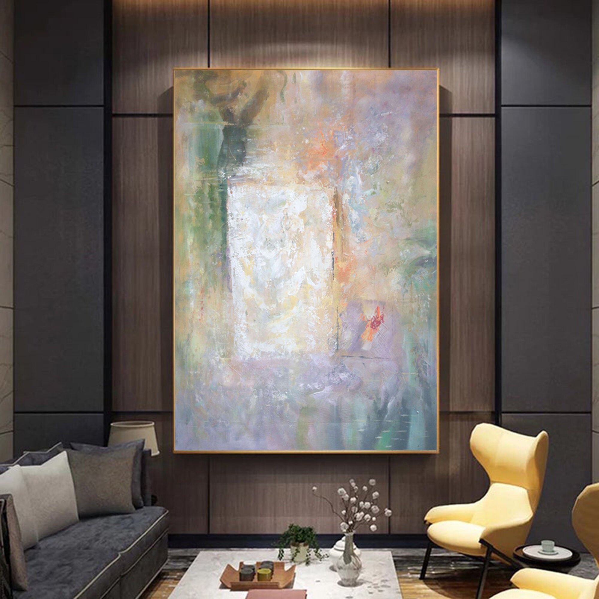 Extra Large Wall Art Canvas, Large Abstract Painting Original, Modern ...
