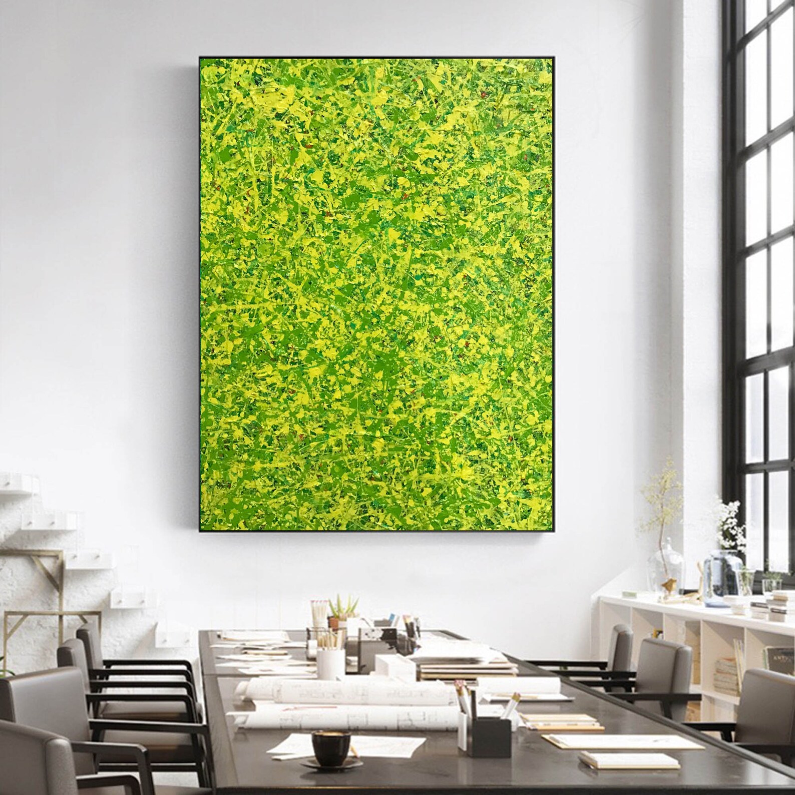 Original Textured Art Painting Green Abstract Painting - Etsy