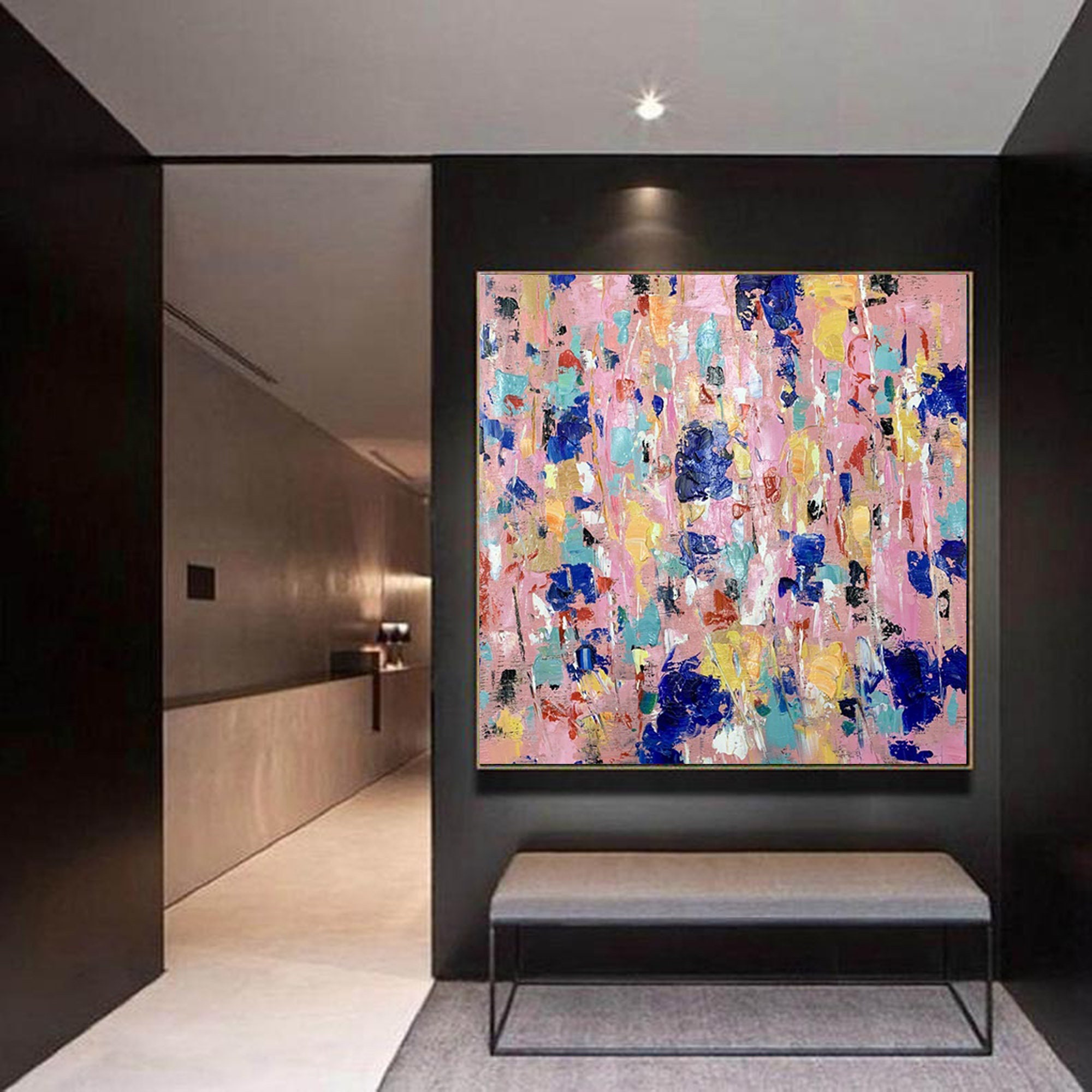 Colorful Abstract Painting Extra Large Wall Art Abstract - Etsy