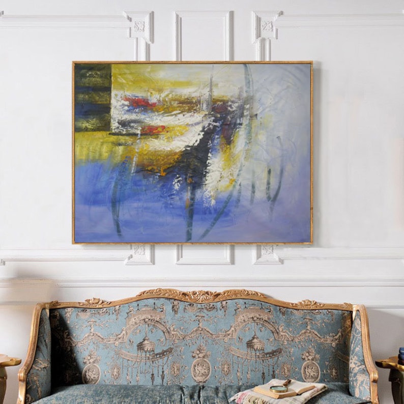 Abstrakte Malerei auf Leinwand große original-Gemälde | Etsy