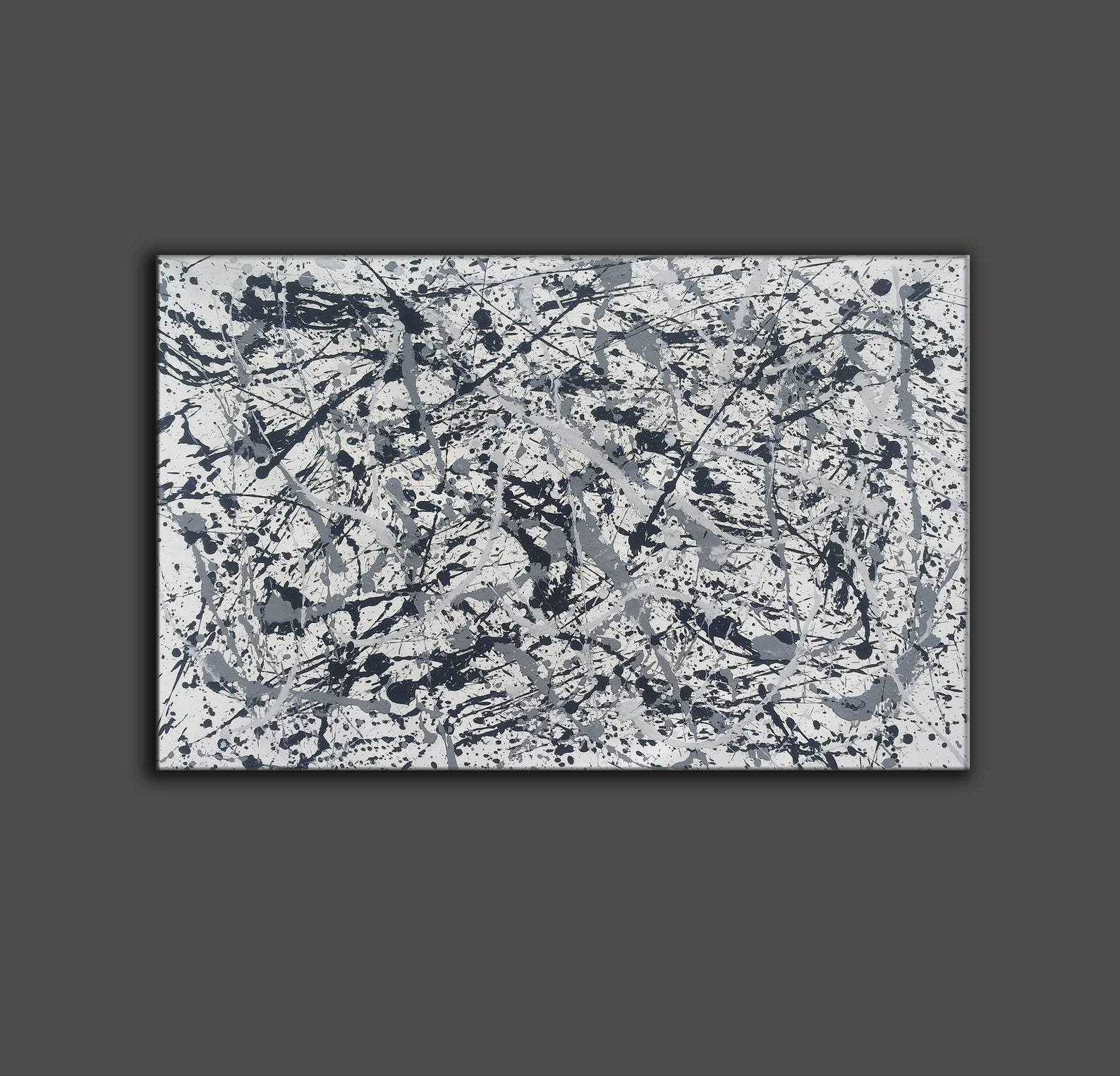 Grey Painting Abstract Artwork Large Oil Painting Original - Etsy