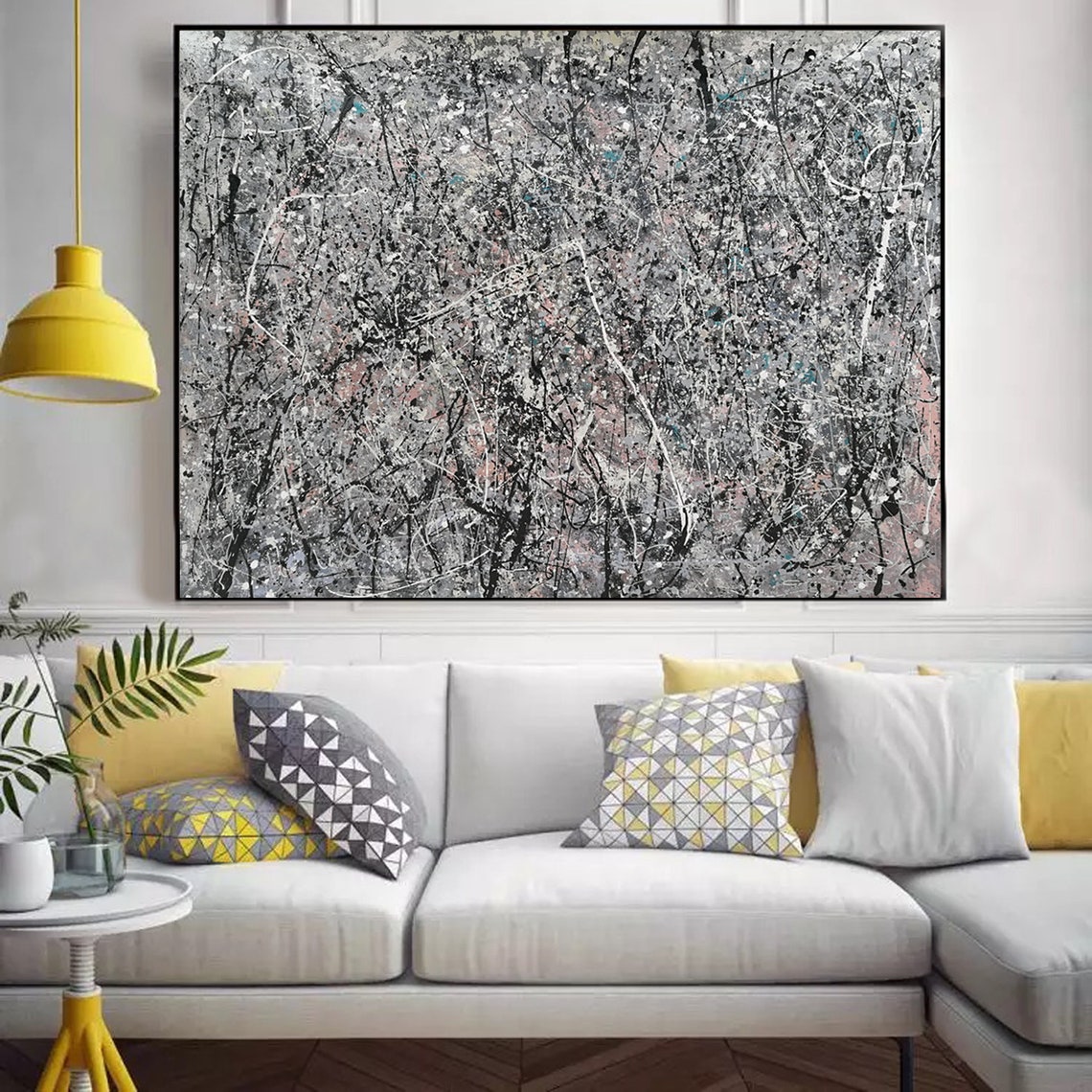 Modern abstract canvas art abstract acrylic painting | Etsy