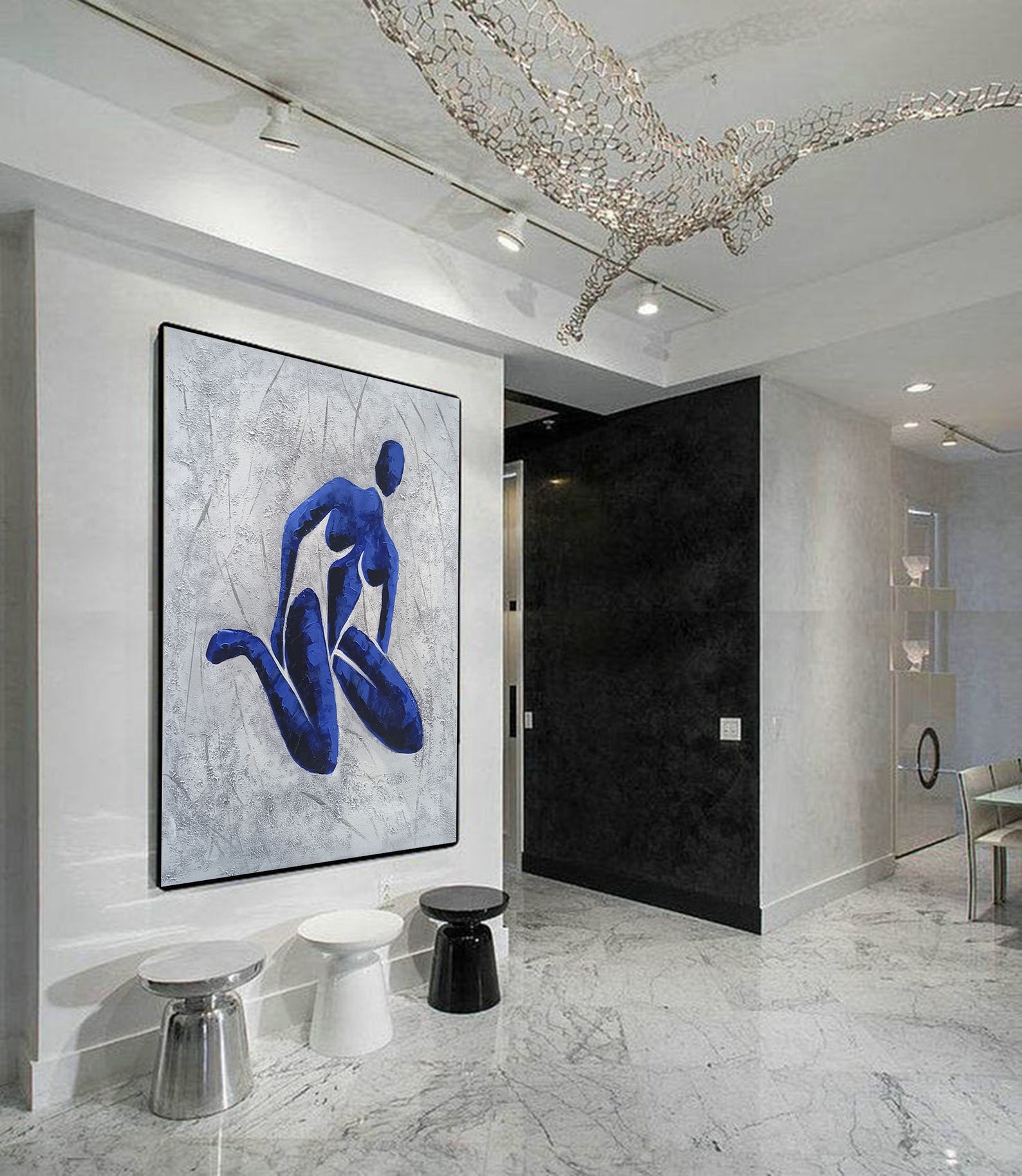 Extra Large Wall Art Modern Abstract Canvas Art Large - Etsy