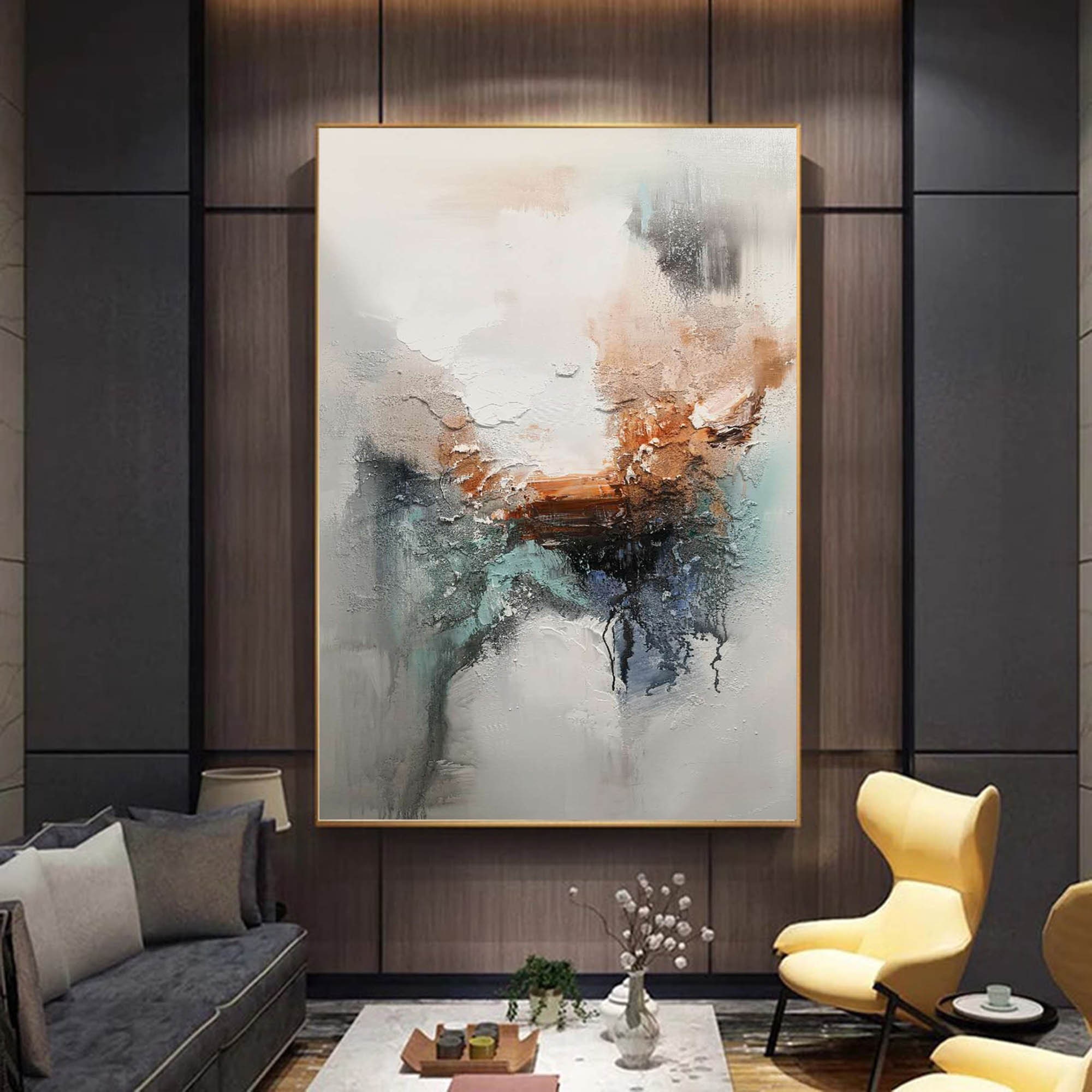 Modern Abstract Painting Original Large Abstract Wall Art - Etsy