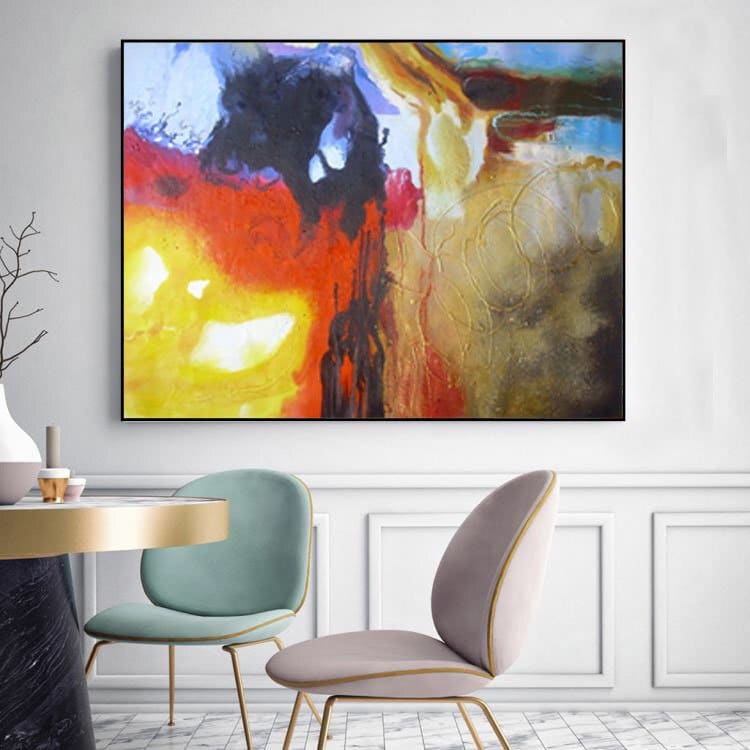 Large abstract painting on canvas original oil painting | Etsy