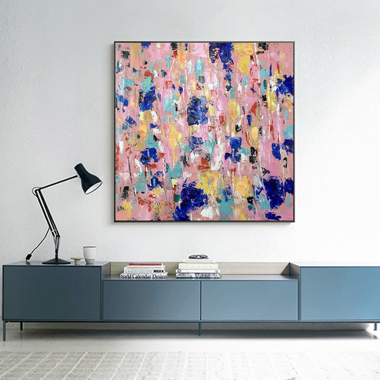 Colorful Abstract Painting Extra Large Wall Art Abstract - Etsy