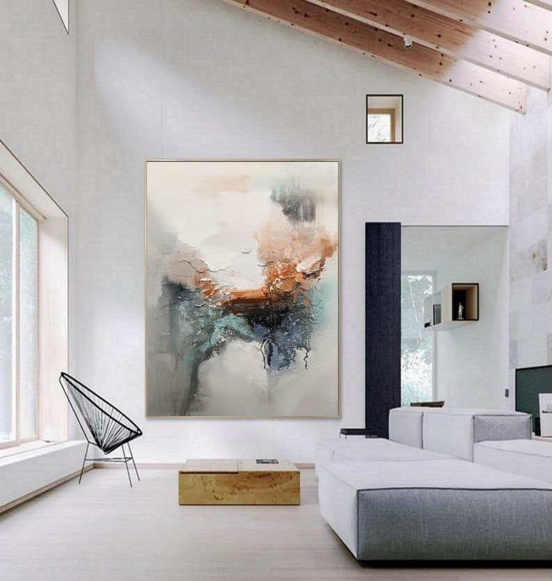 Modern Abstract Painting Original Large Abstract Wall Art | Etsy