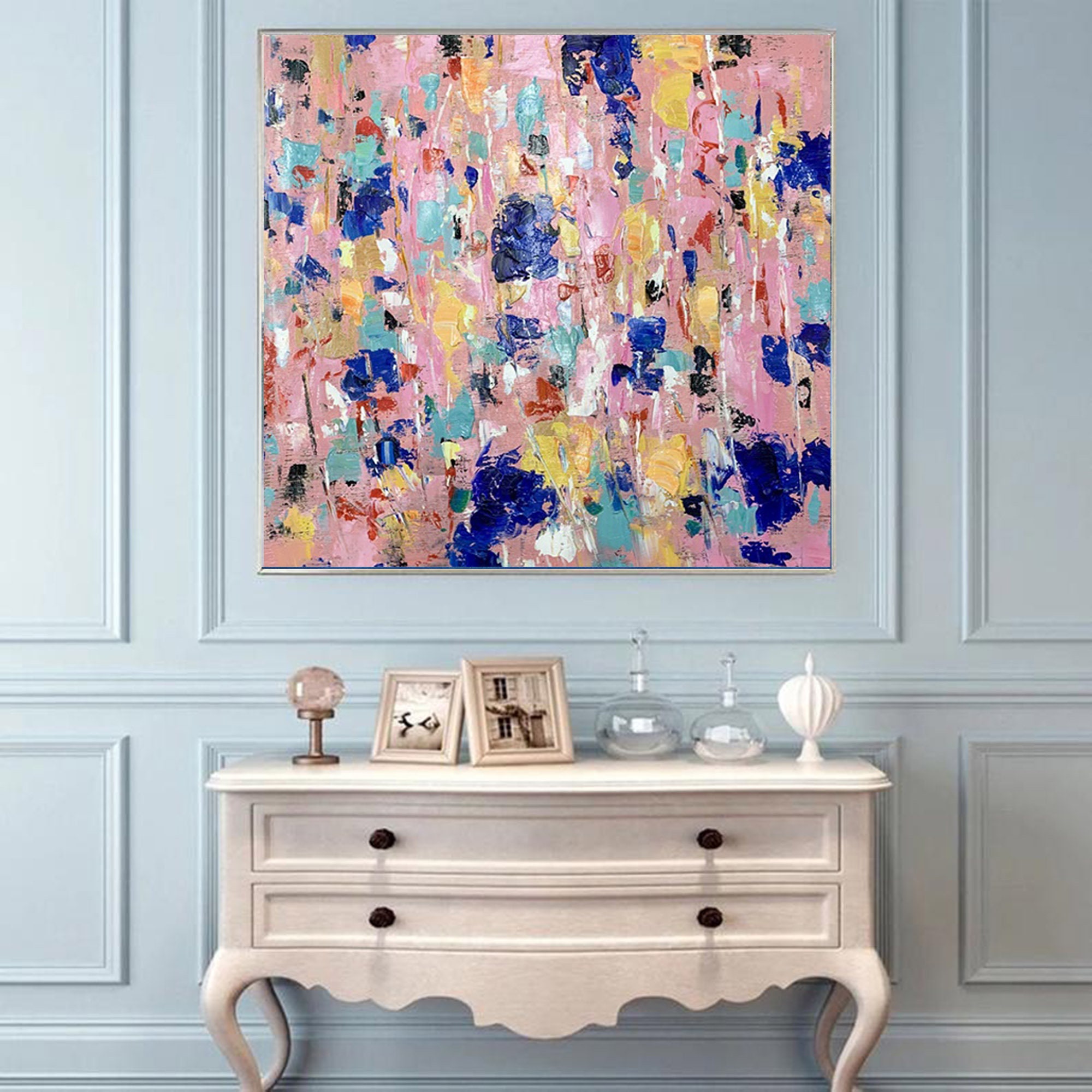 Colorful Abstract Painting Extra Large Wall Art Abstract - Etsy