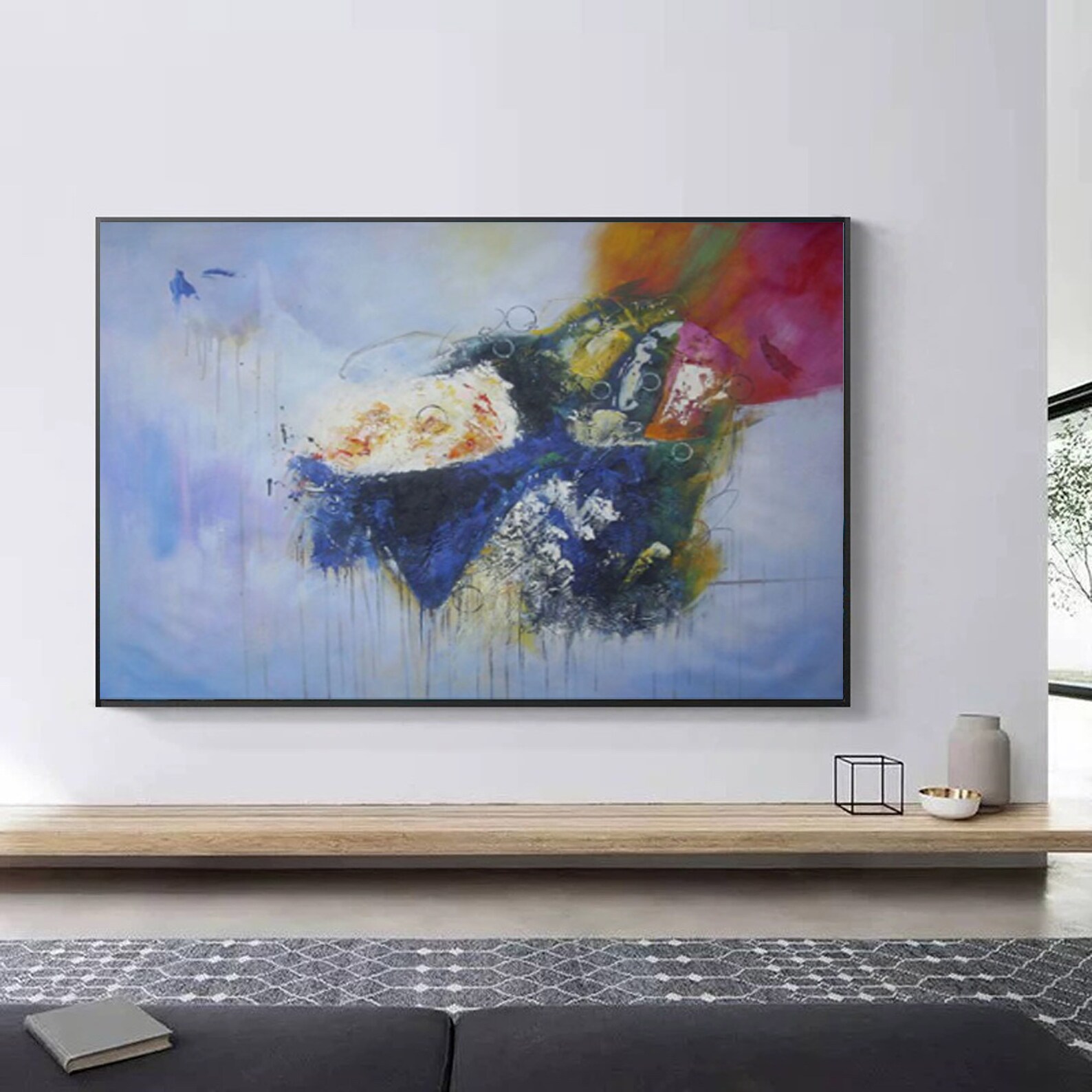Large Canvas Wall Art Modern Abstract Painting on Canvas - Etsy