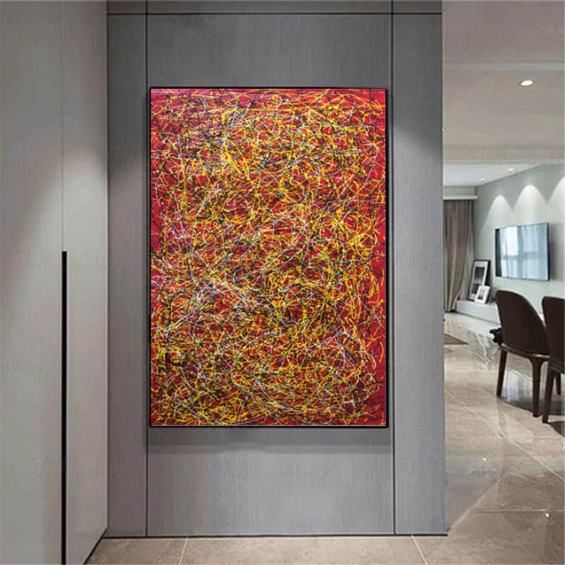 Extra Large Abstract Painting Colorful Painting on Canvas - Etsy