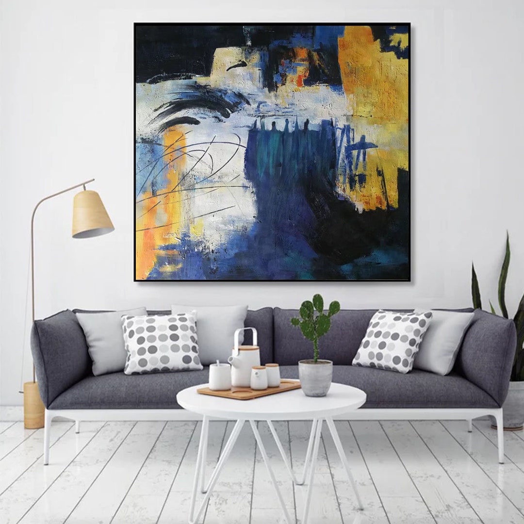 Large Paintings for Sale, Large Canvas Art for Living Room, Abstract ...