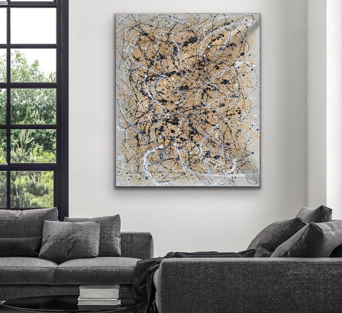 Modern Abstract Painting on Canvas, Original Oil Painting Abstract ...