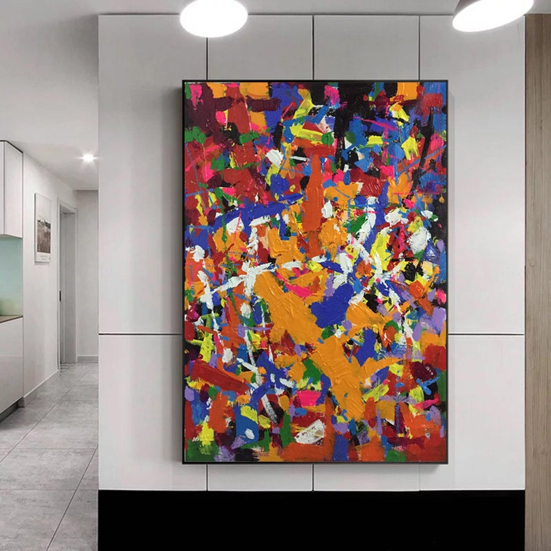 Modern abstract painting original extra large canvas wall | Etsy