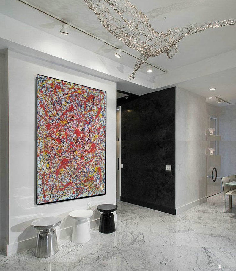 Modern abstract painting large abstract painting original | Etsy