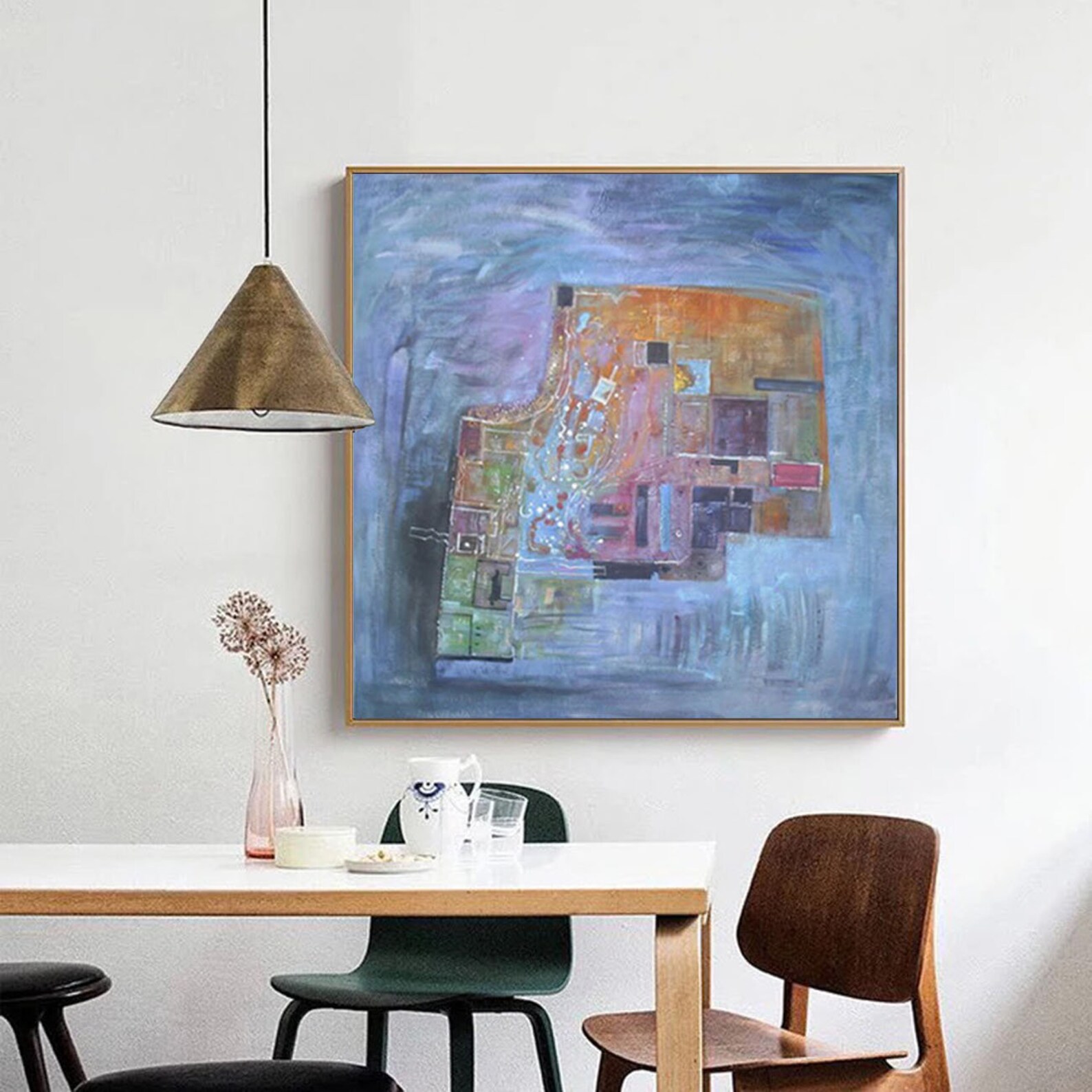 Large Artwork for Living Room Large Canvas Wall Art Original | Etsy