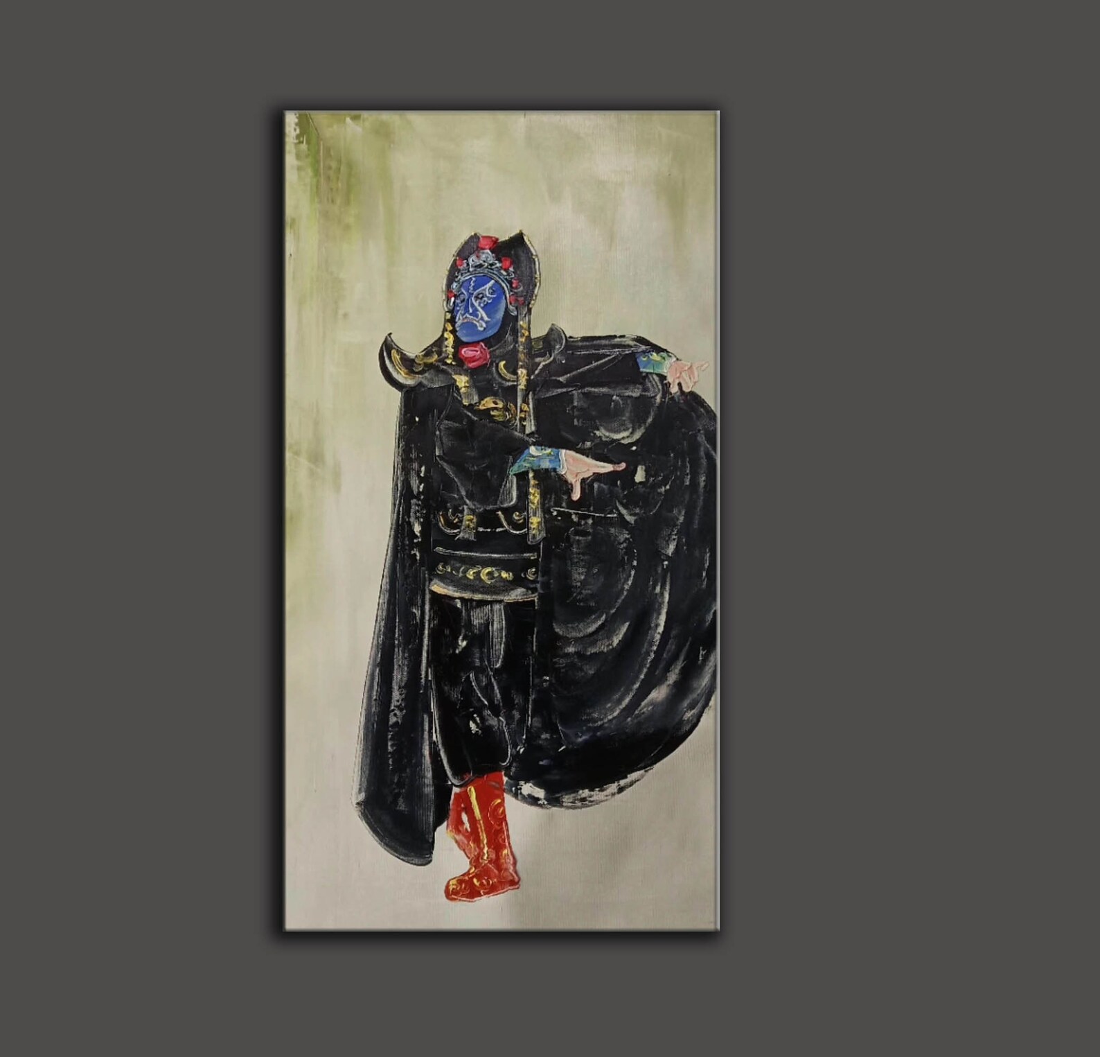 Chinese Opera Oil Painting impasto Oil on Canvas Heavy - Etsy