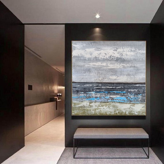 Large Canvas Art Abstract Landscape Painting Oversized Canvas - Etsy