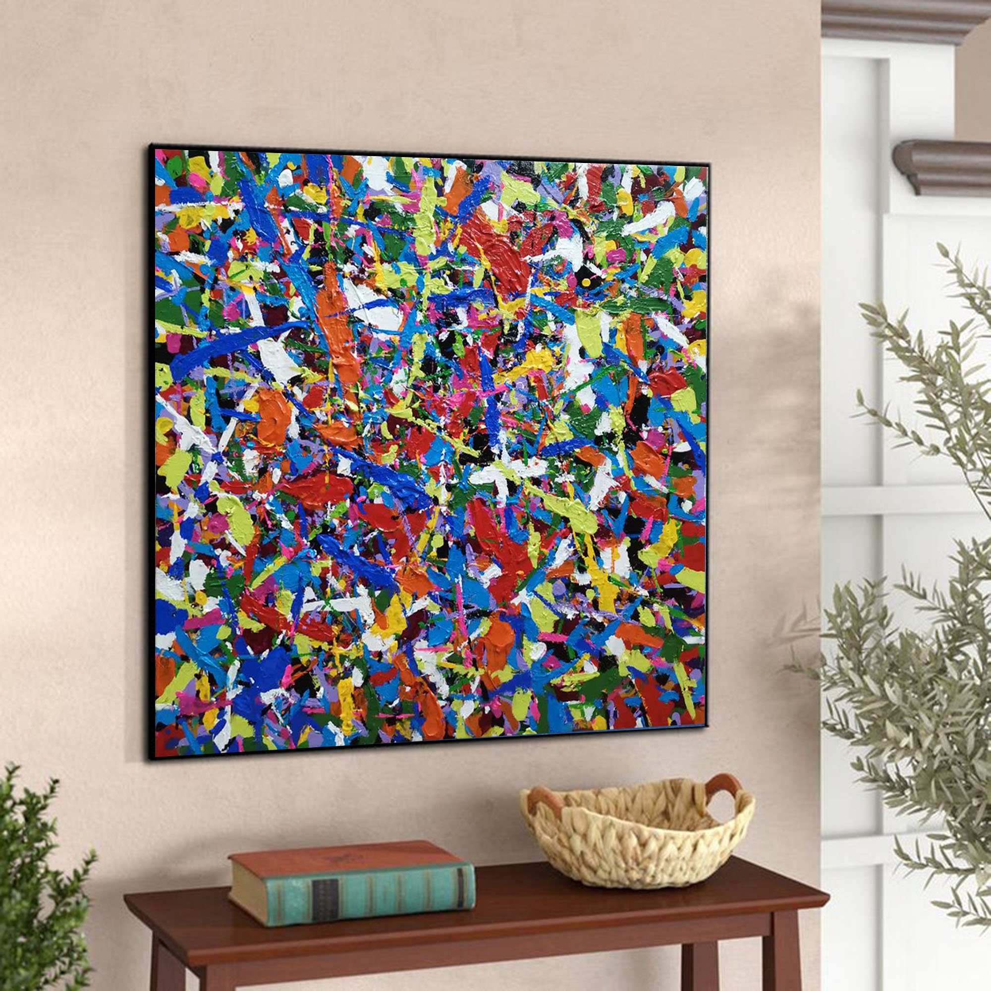 Extra Large Wall Art Abstract Painting Colorful Painting on | Etsy