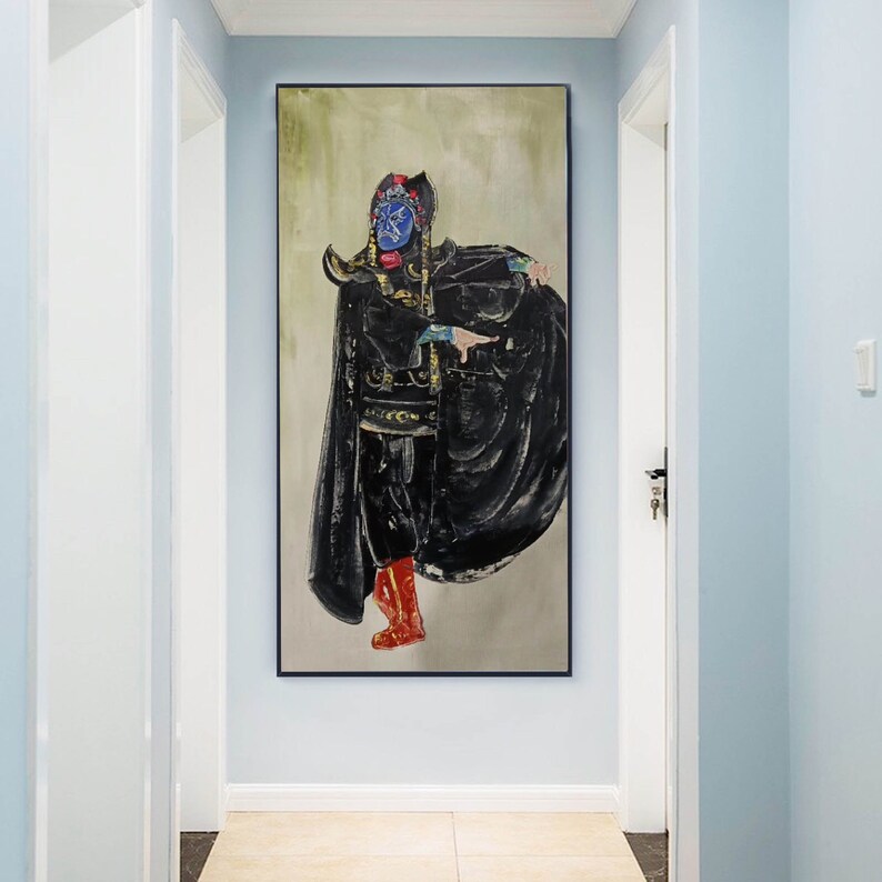 Chinese Opera Oil Painting impasto Oil on Canvas Heavy - Etsy