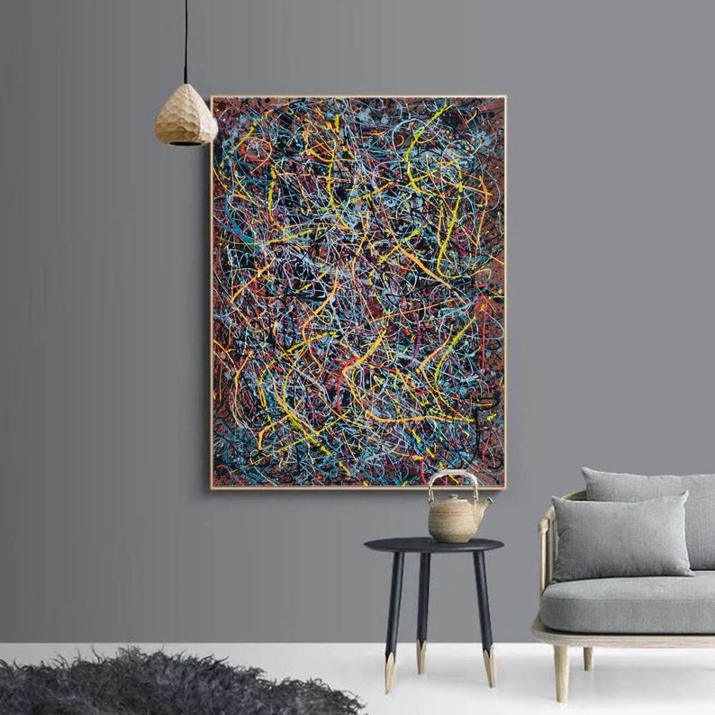 Large Abstract Wall Art Original Oversized Canvas Art Extra - Etsy