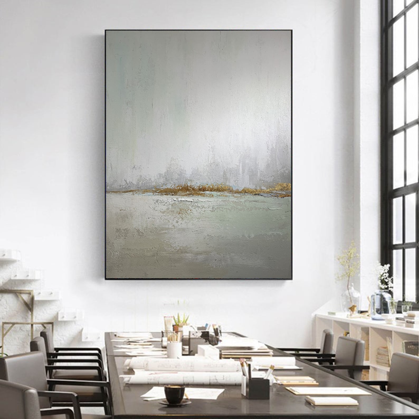 Extra Large Wall Art Abstract, Landscape Painting Abstract, Modern ...