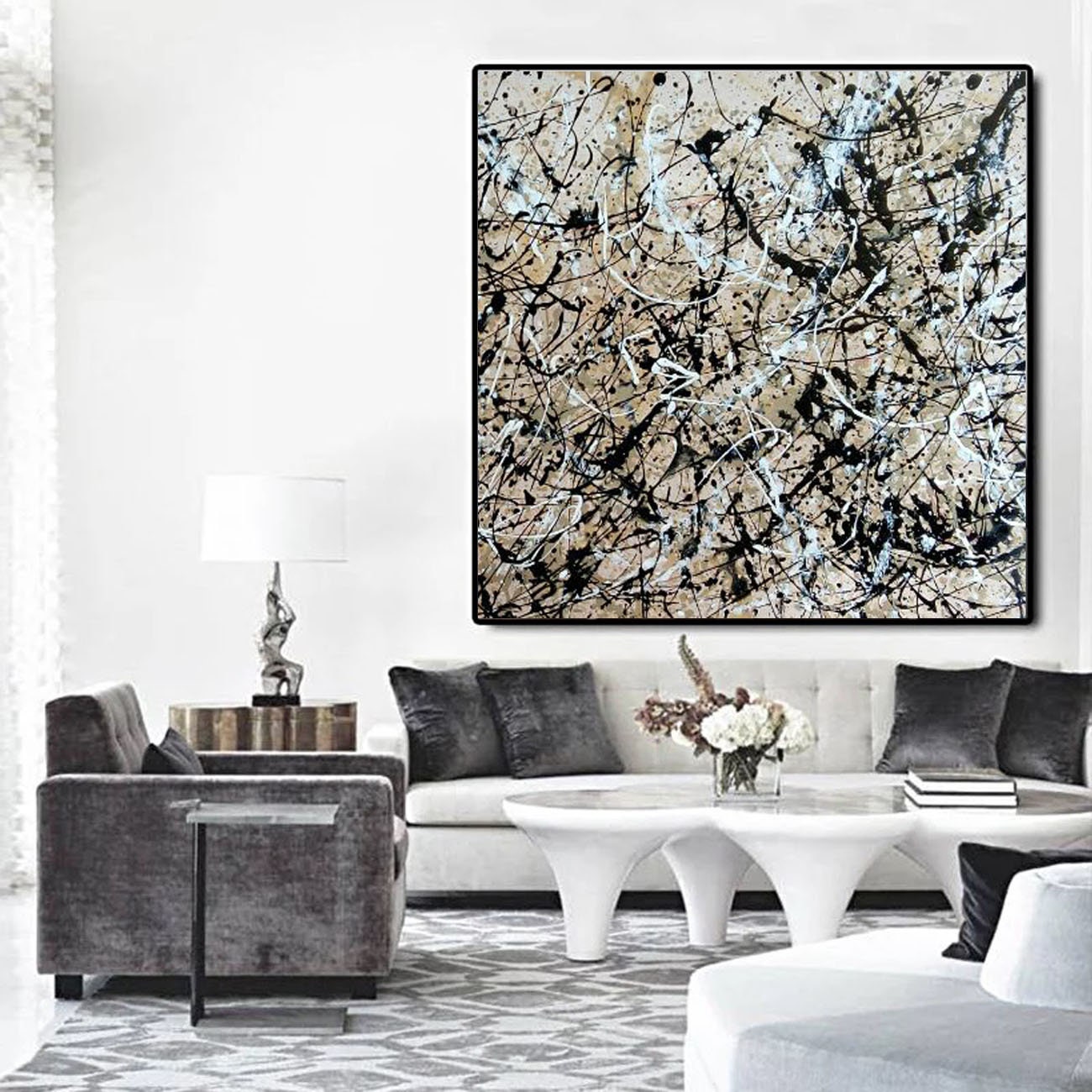 Extra Large Canvas Art, Abstract Painting Original Large, Original Oil ...
